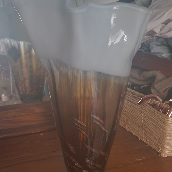 Artisan Art Nwt Artisan Glass Vase Poshmark